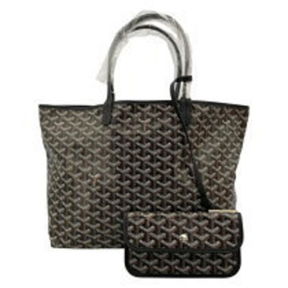 Goyard | Bags | Goyard Saint Louis Black Goyard Canvas Tote Bag | Poshmark